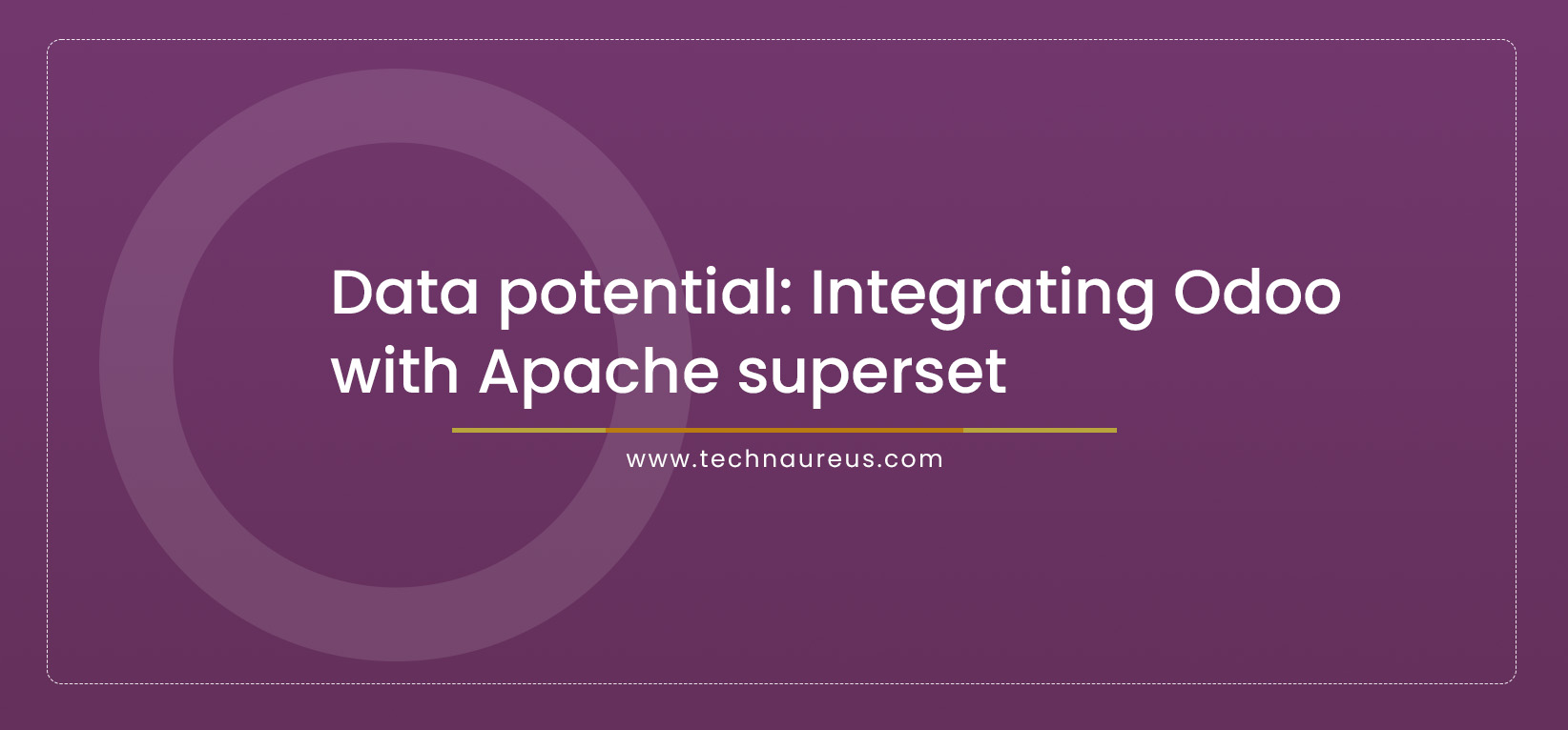 Data Potential: Integrating Odoo with Apache Superset Data Potential: Integrating Odoo with Apache Superset